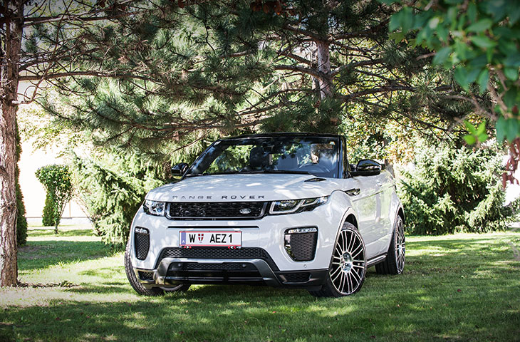 Evoque convertible with AEZ Strike alloy wheels | AEZ news